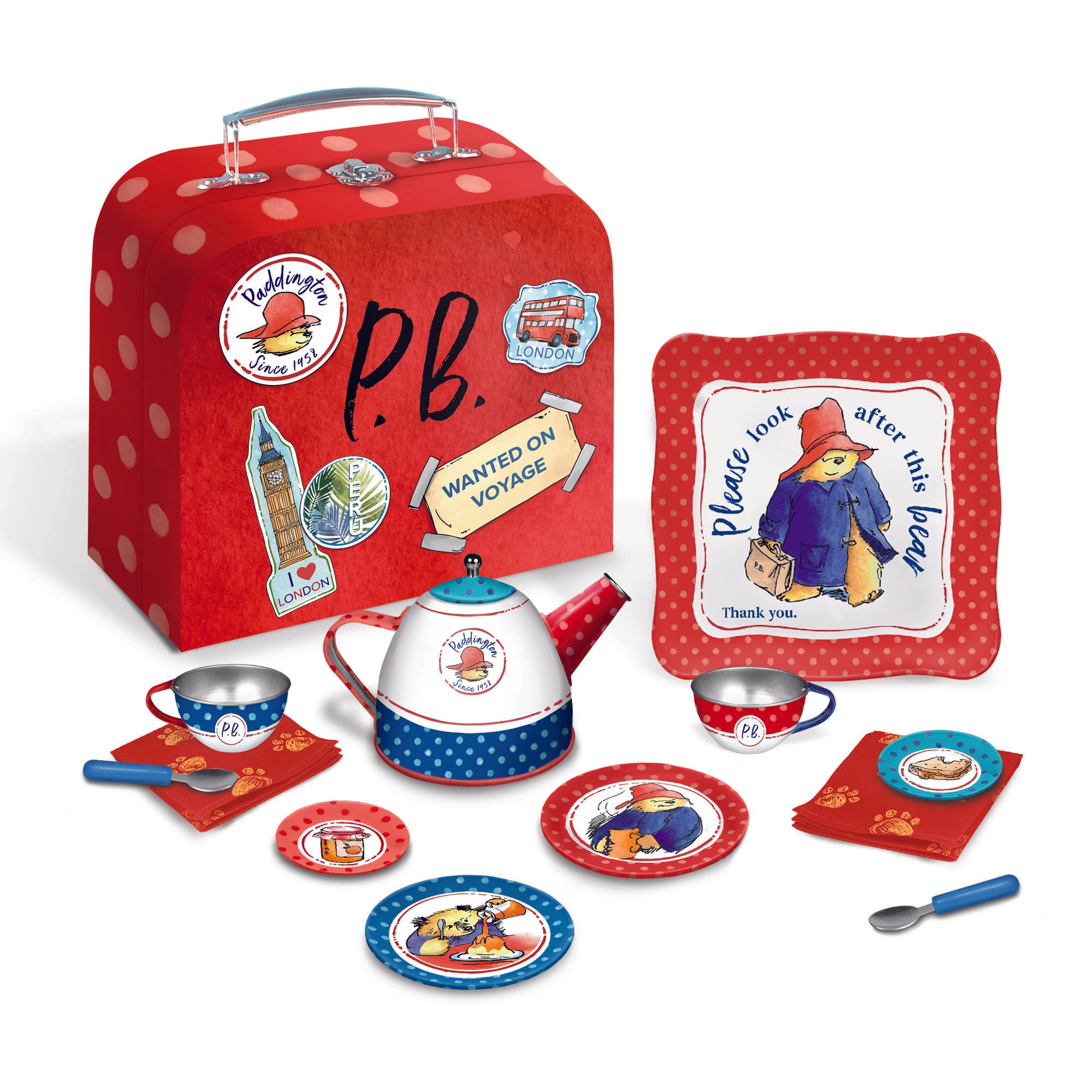 Paddington 14 Piece Tin Tea Set – YOTTOY Productions