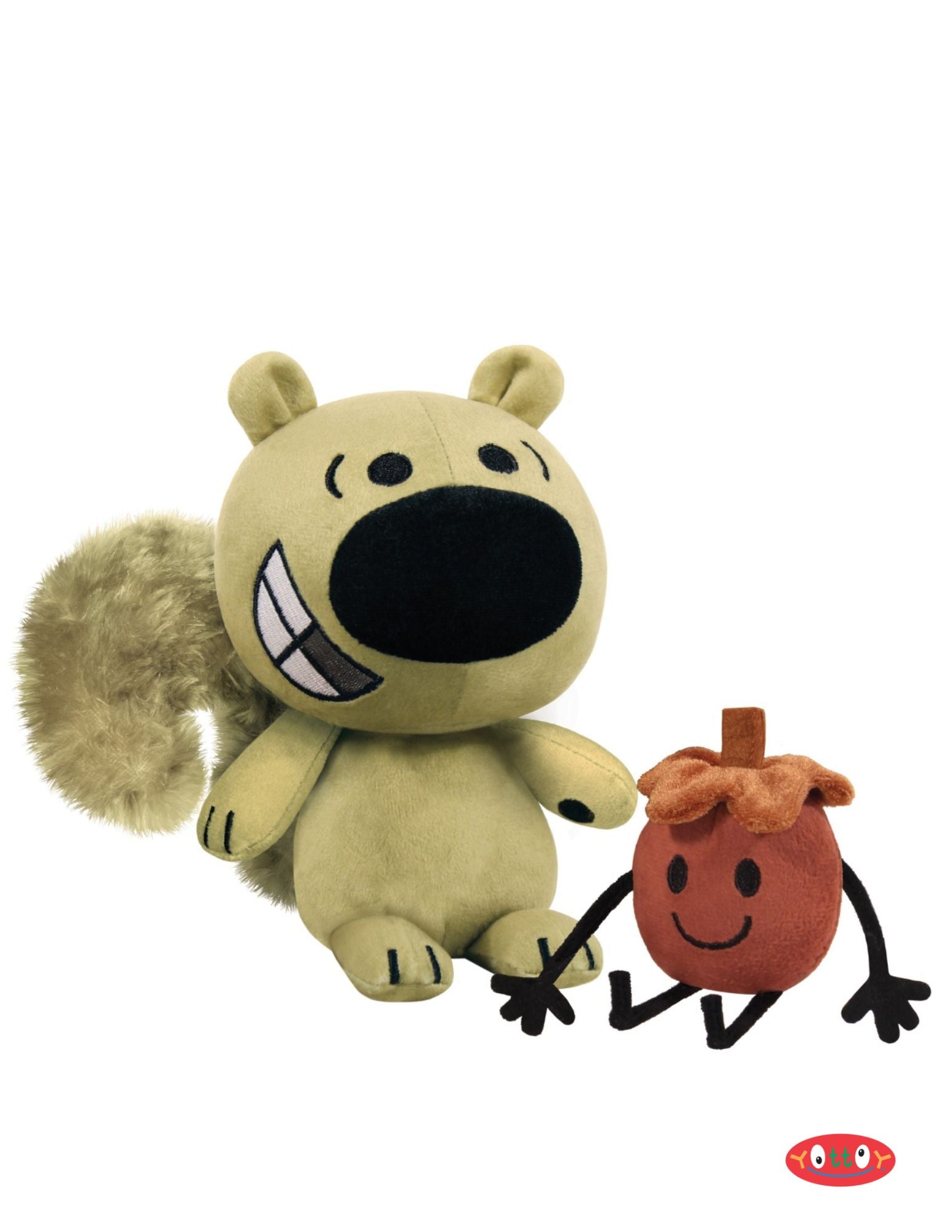 Zoom Squirrel & Acorn Soft Toy Pair – YOTTOY Productions