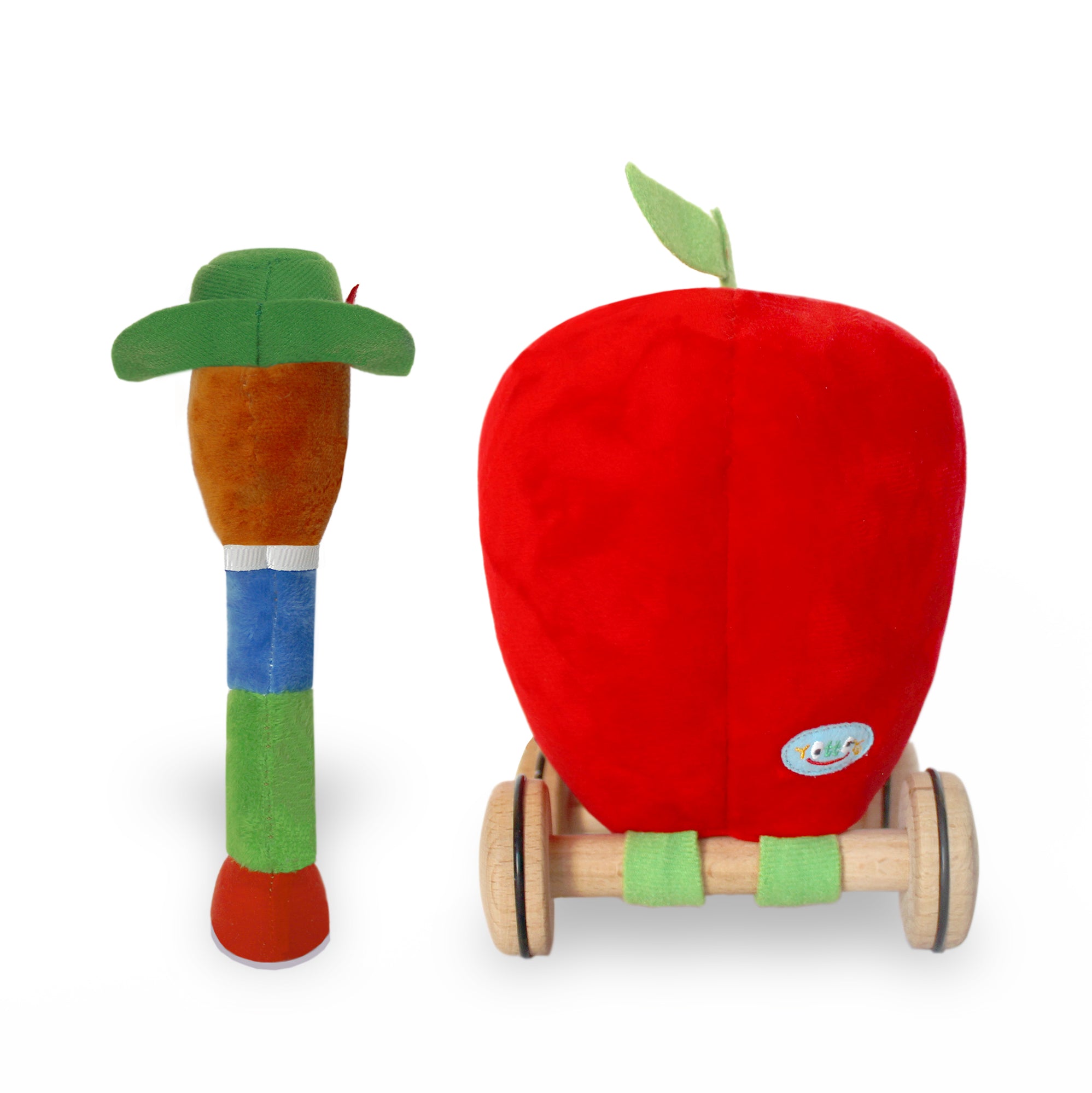 Lowly Worm Soft Toy with Applecar – YOTTOY Productions