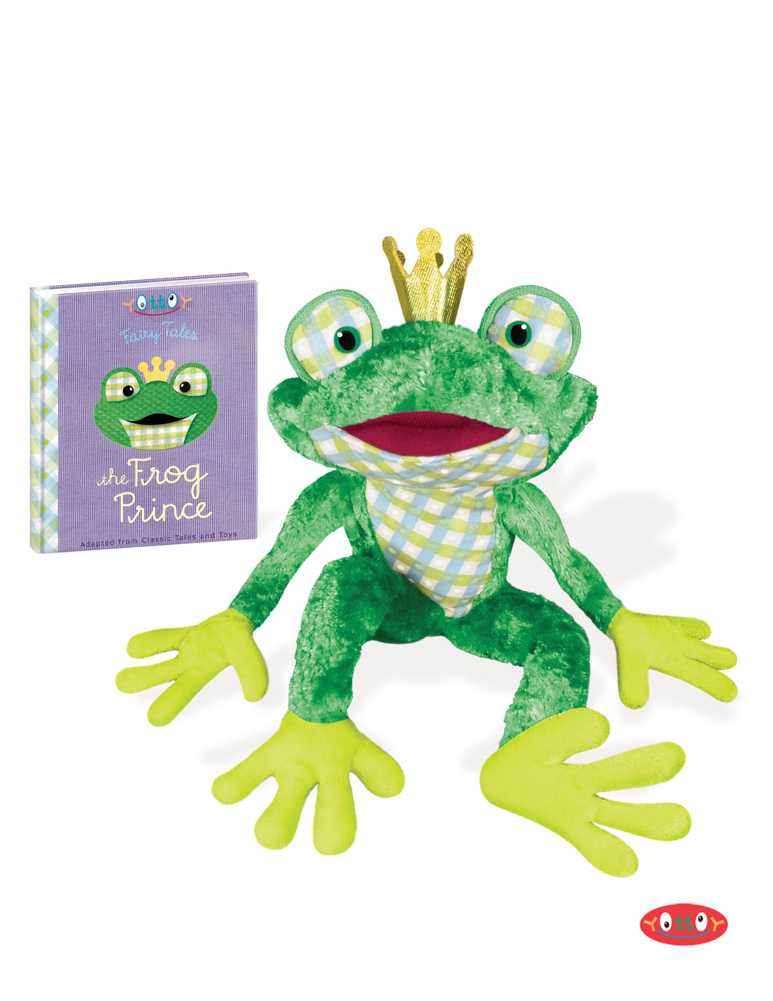 The Frog Prince Soft Toy with Mini-Book – YOTTOY Productions